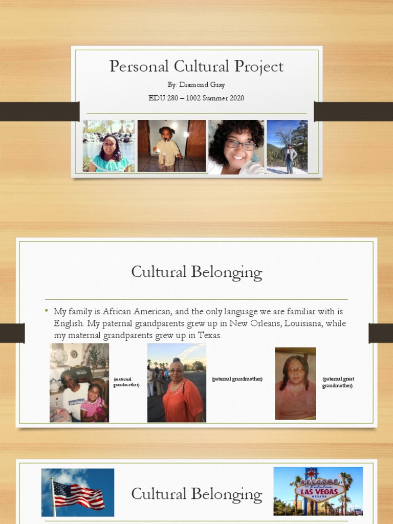 Edu 280 Portfolio Artifact 1 Personal Cultural Project | Download Free ...