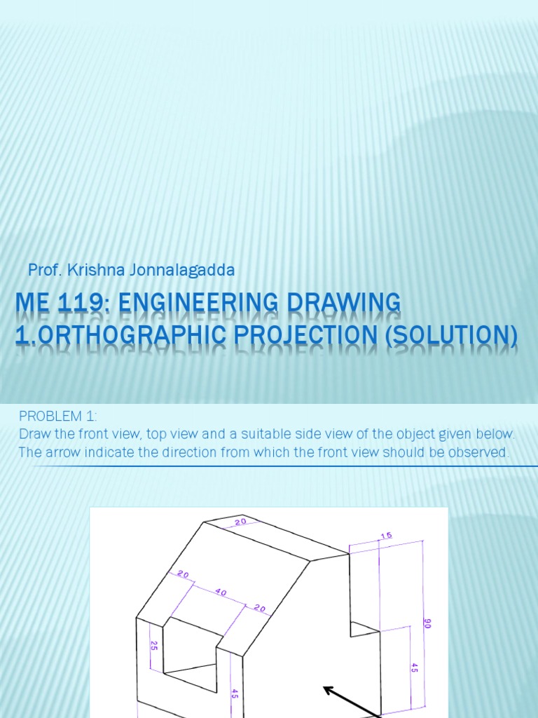 Orthographic Projection Problems And Solutions