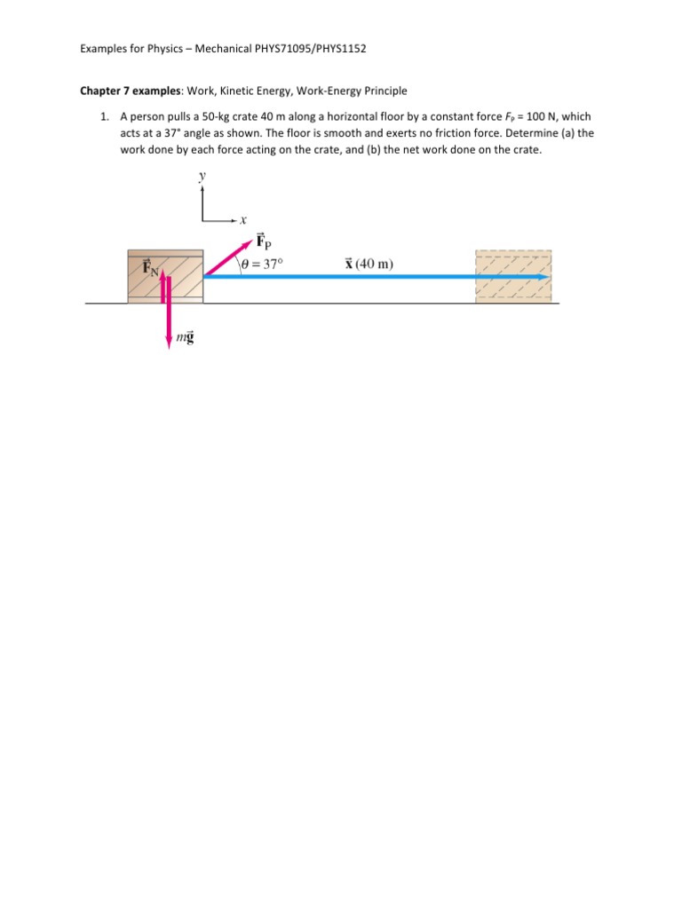Work, Kinetic Energy, and the Work-Energy Principle: A Collection of ...