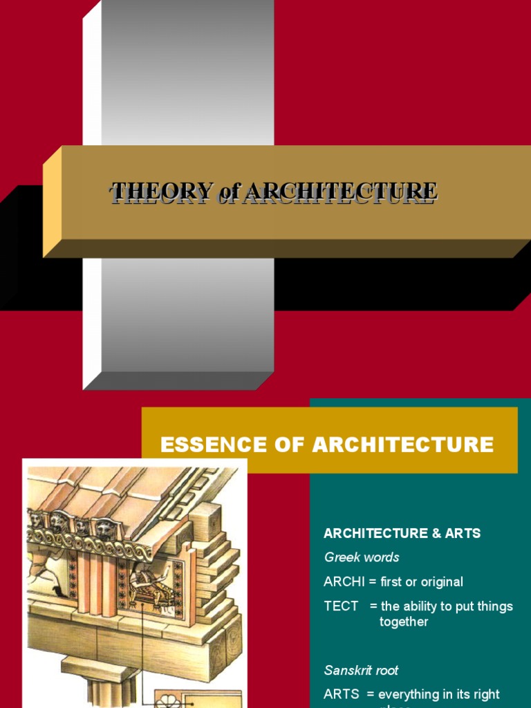 Week 4b - Theory of Architecture | PDF | Theory | Perception