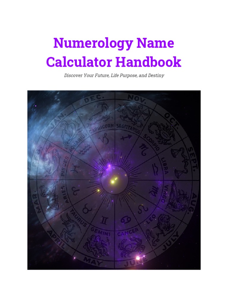 Numerology Name Calculator Handbook | PDF