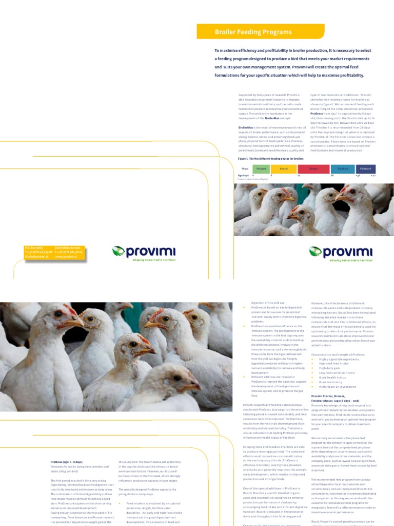 Broiler Feeding Programs Eng | PDF | Birds | Broiler