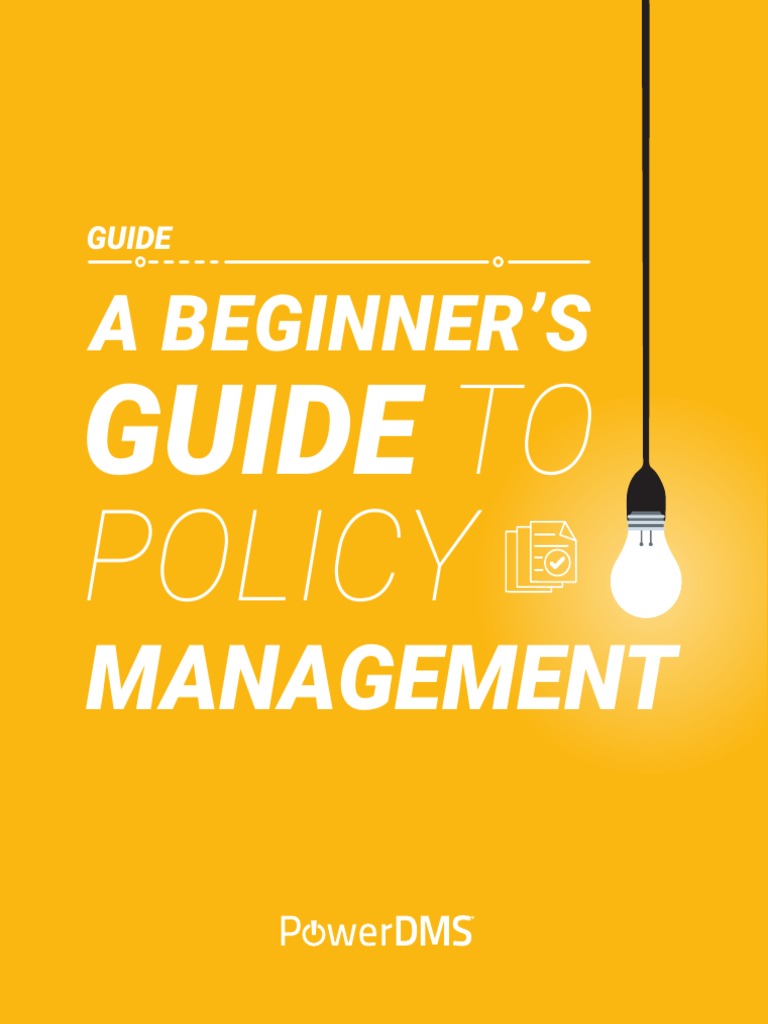 Powerdms Guide Beginners Guide To Policy Management PDF | PDF ...