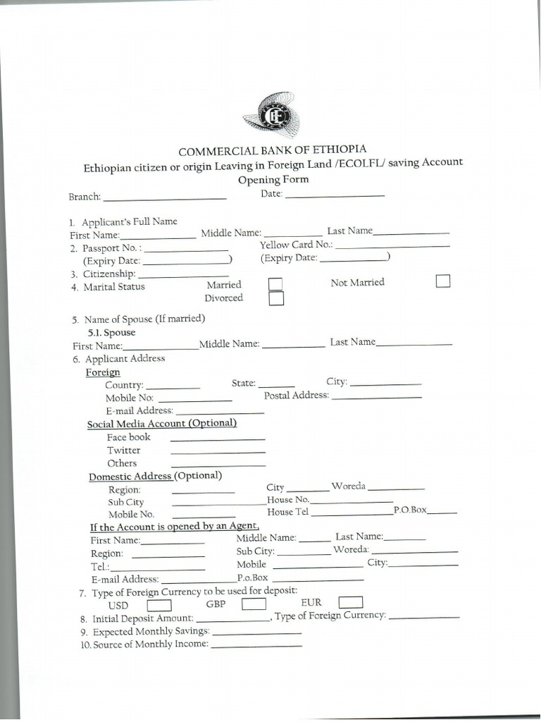 Acc Opening Form PDF | PDF