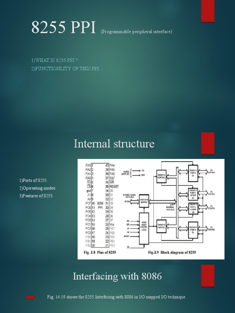 8255 PPI (Programmable Peripheral Interface) | PDF | Computers