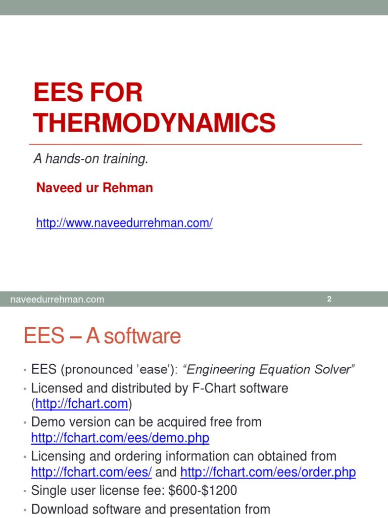Ees Thermodynamics 170529211421 PDF | PDF