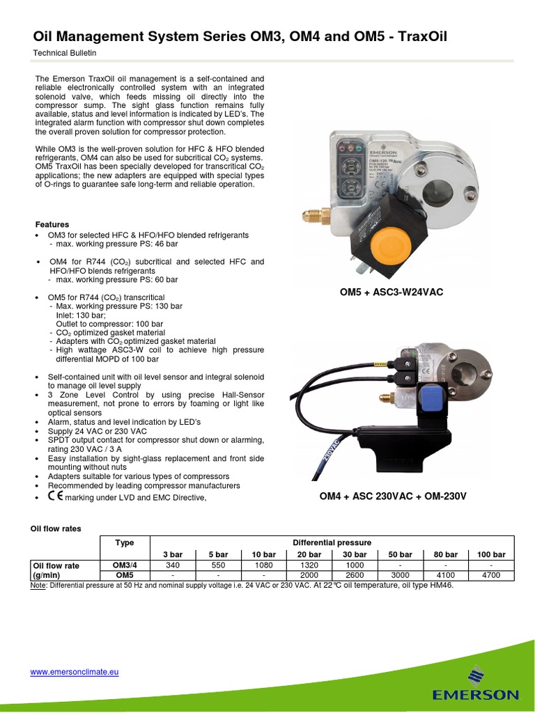 Oil Management System Series Om3, Om4 and Om5 - Traxoil: Features | PDF ...