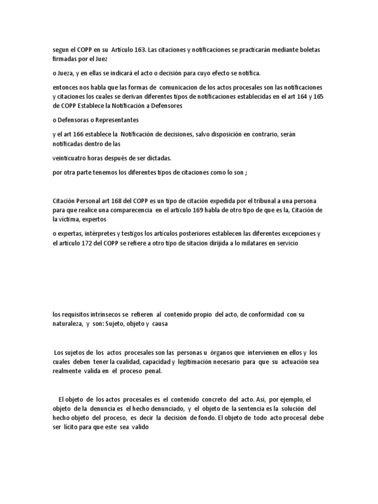 Segun El COPP en Su Artículo 163 | PDF