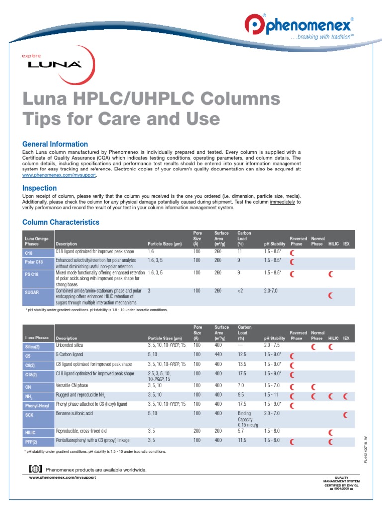 Luna Omega and Luna Care and Use Notes PDF | PDF | High Performance ...