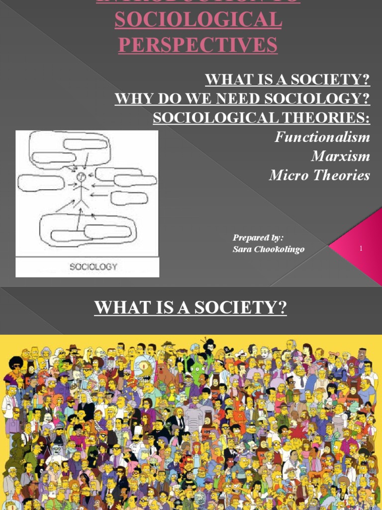 What Is A Society? Why Do We Need Sociology? Sociological Theories ...