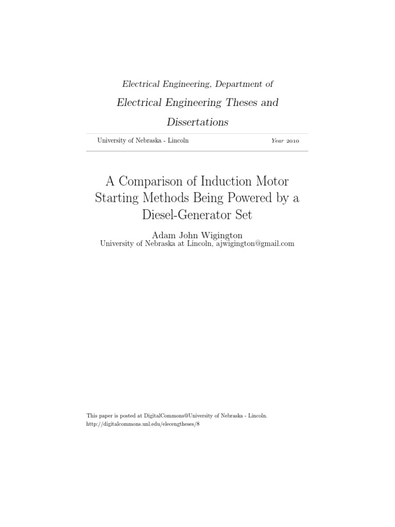 Motor Starter Analysis | PDF | Electric Motor | Electric Generator