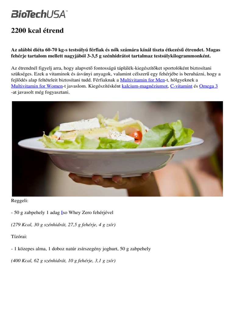 2200 Kcal Trend | PDF