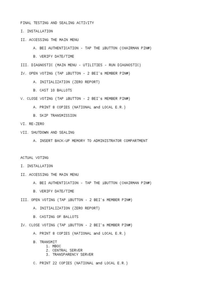 Step by Step Procedures | PDF