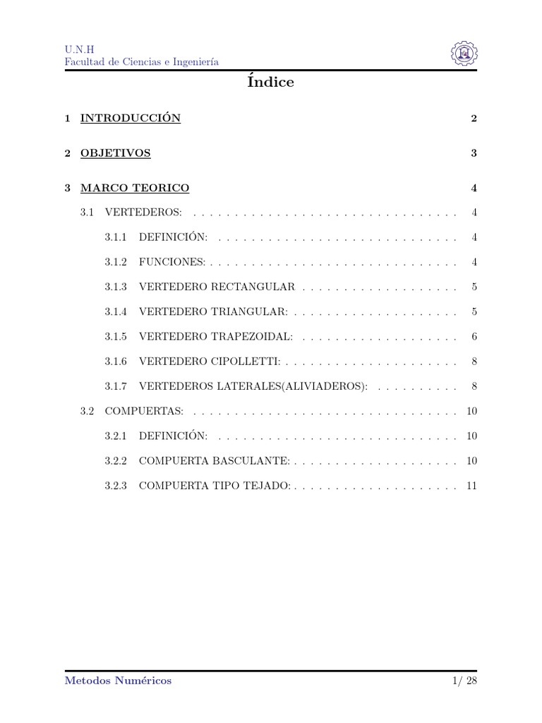 Fluidos 2 Vertederos y Compuertas | PDF | Triángulo | Descarga (hidrología)