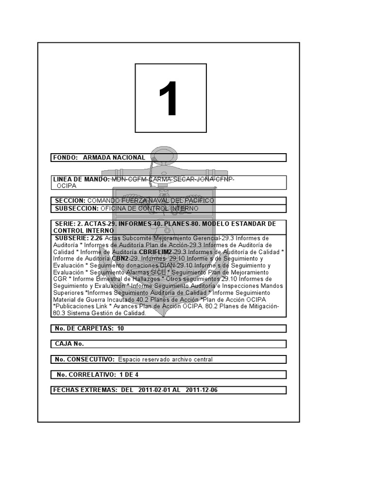 Formato Rotulo Cajas de Archivo | PDF | Gestión de Procesos de Negocio ...