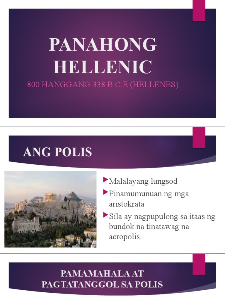 Panahong Hellenic | PDF