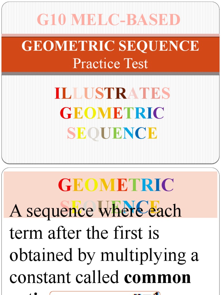 G10 Melc-Based: Geometric Sequence | PDF | Computers
