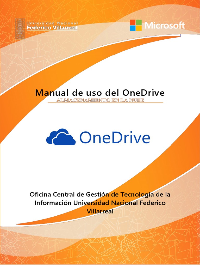 Manual de Usuario de Microsoft OneDrive - OCGTI-UNFV PDF | PDF ...