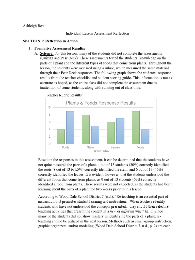 Lesson Week Reflection Best | PDF | Teaching Method | Educational ...