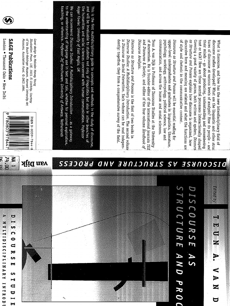 Teun a. Van Dijk - Discourse as Structure and Process