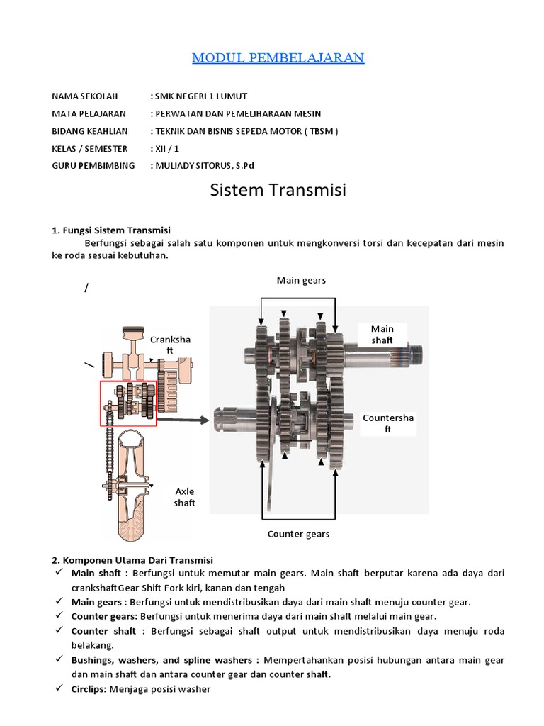 Modul Sistem Transmisi | PDF