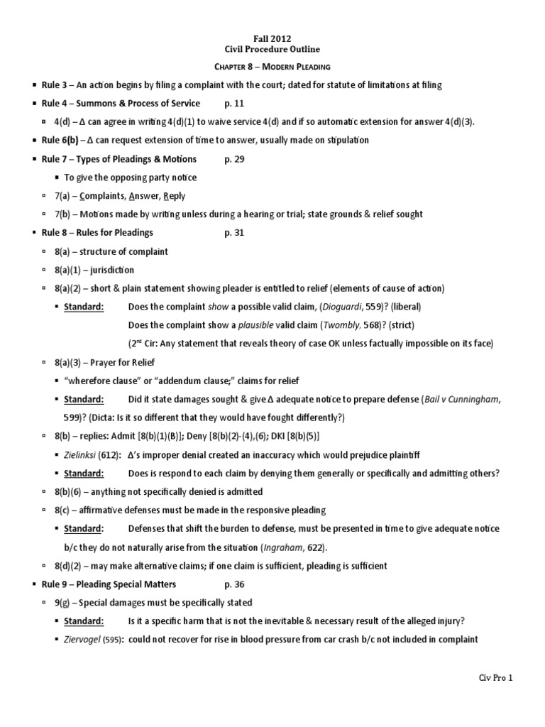CivPro - FRCP Table | Download Free PDF | Deposition (Law) | Discovery ...