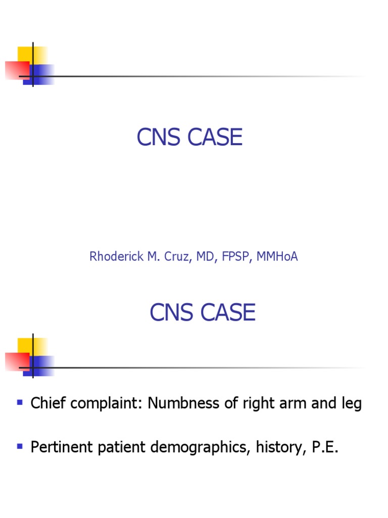 CNS Case | PDF | Pathology | Epidemiology