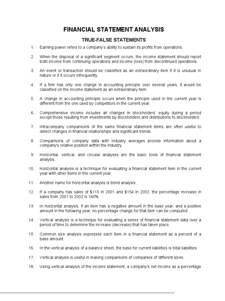 FS Analysis | PDF | Revenue | Equity (Finance)