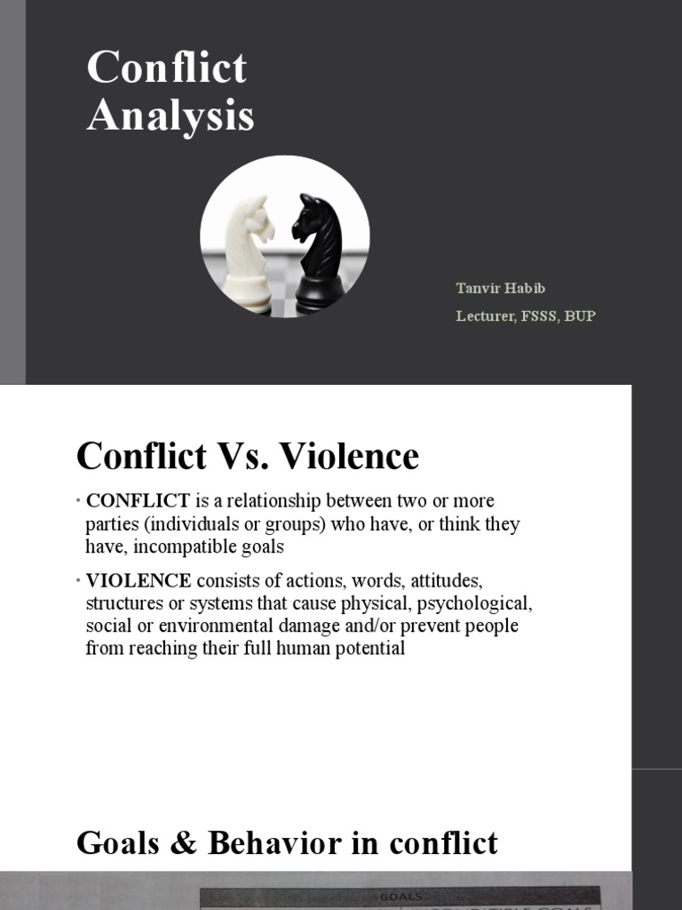 Conflict Analysis Tools Overview | PDF | Conflict Resolution | Violence
