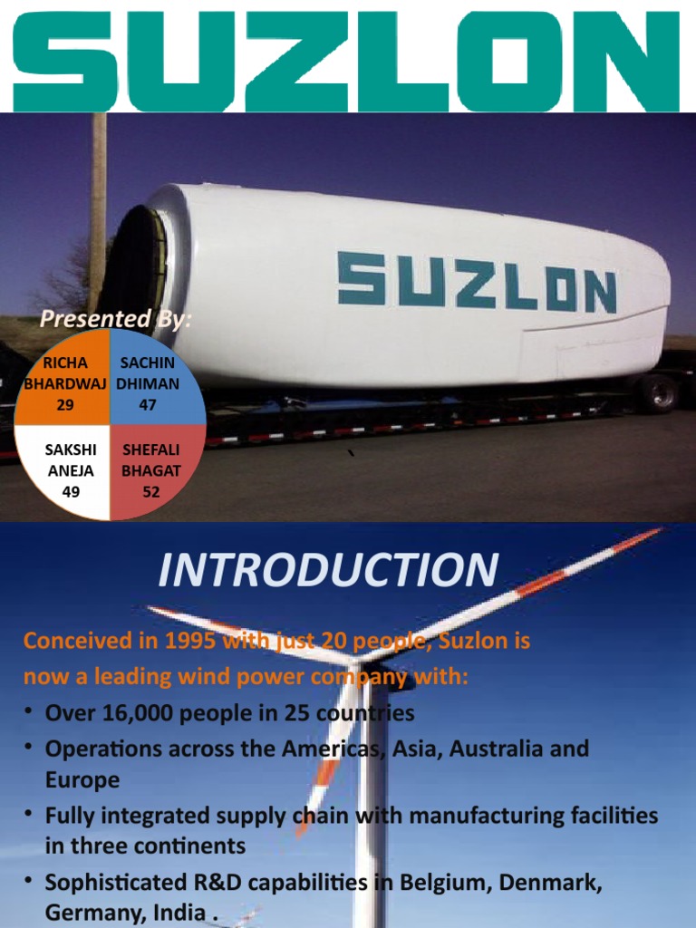 SUZLON | PDF | Wind Power | Business