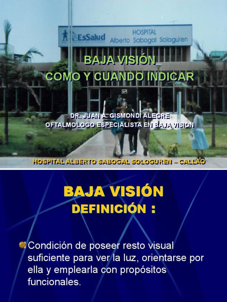 Evaluación y Manejo de Baja Visión | PDF | Percepción visual | Sentidos