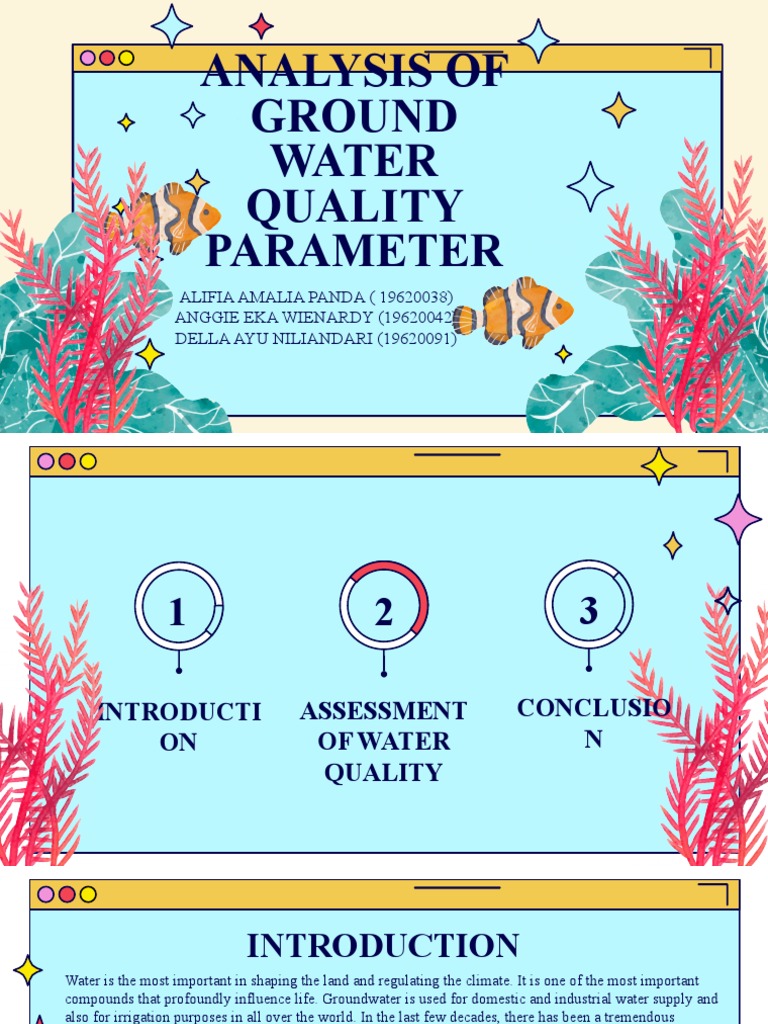 Groundwater Quality Assessment Analysis | PDF | Water Quality | Groundwater