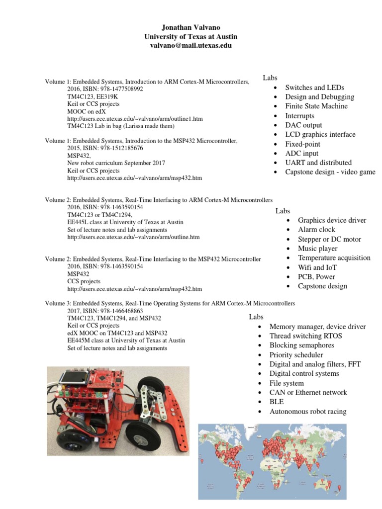 Jonathan Valvano University of Texas at Austin Valvano@mail - Utexas ...