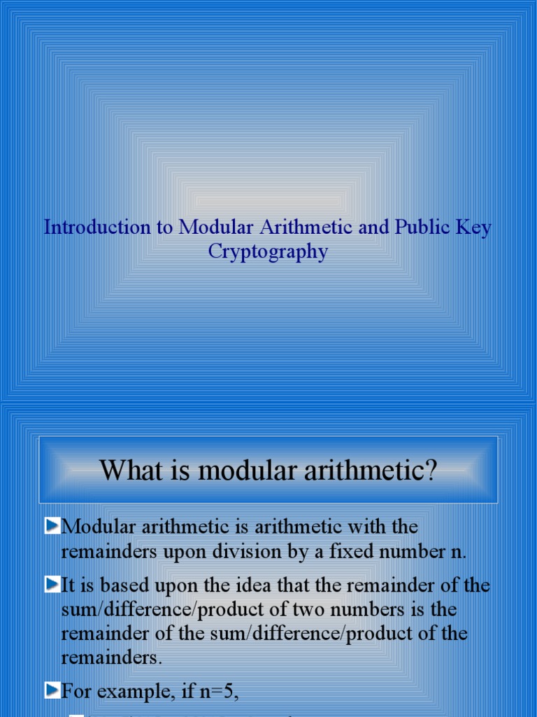 Modular Arith | PDF | Applied Mathematics | Numbers