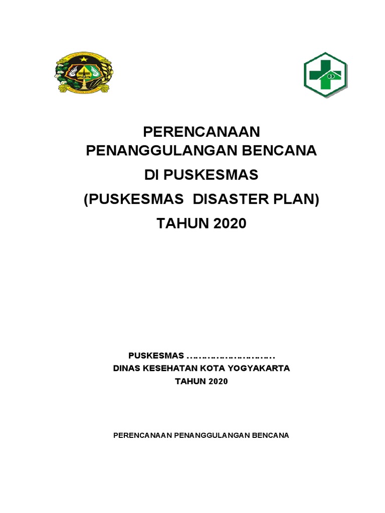 Contoh Puskesmas Disaster Plan (PDP) Perencanaan Bencana Puskesmas | PDF