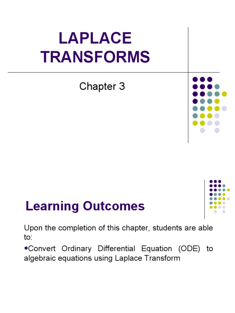 Laplace Transforms in ODE Analysis | PDF | Laplace Transform ...