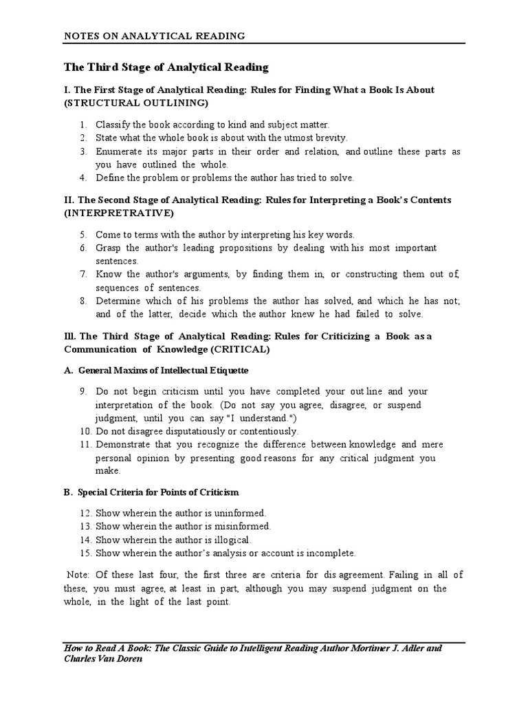 Analytical Reading PDF | PDF | Truth | Justification