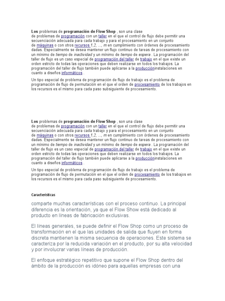 Explicacion de Cada Diapositiva Flow Shop y Por Lotes | PDF | Lean ...