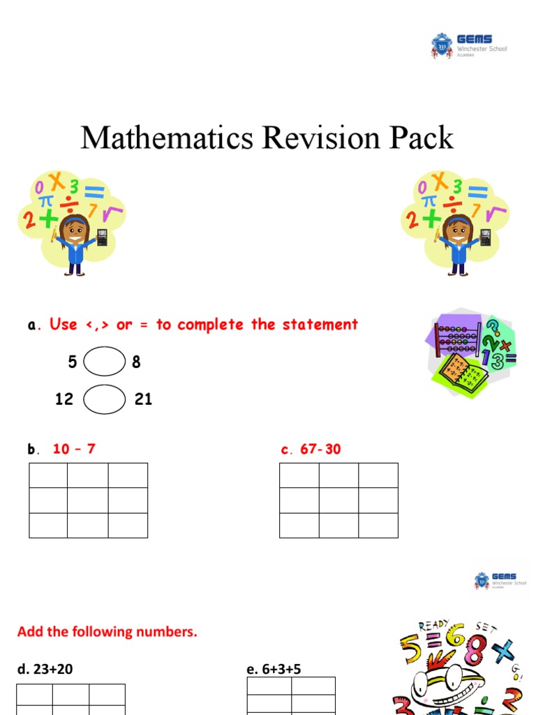 Mathematics Revision Pack November 2020 | PDF