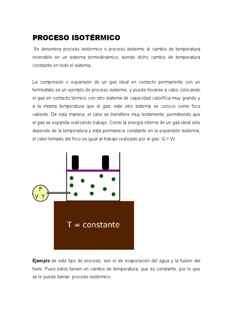 Proceso Isotermico y Adiabatico | PDF