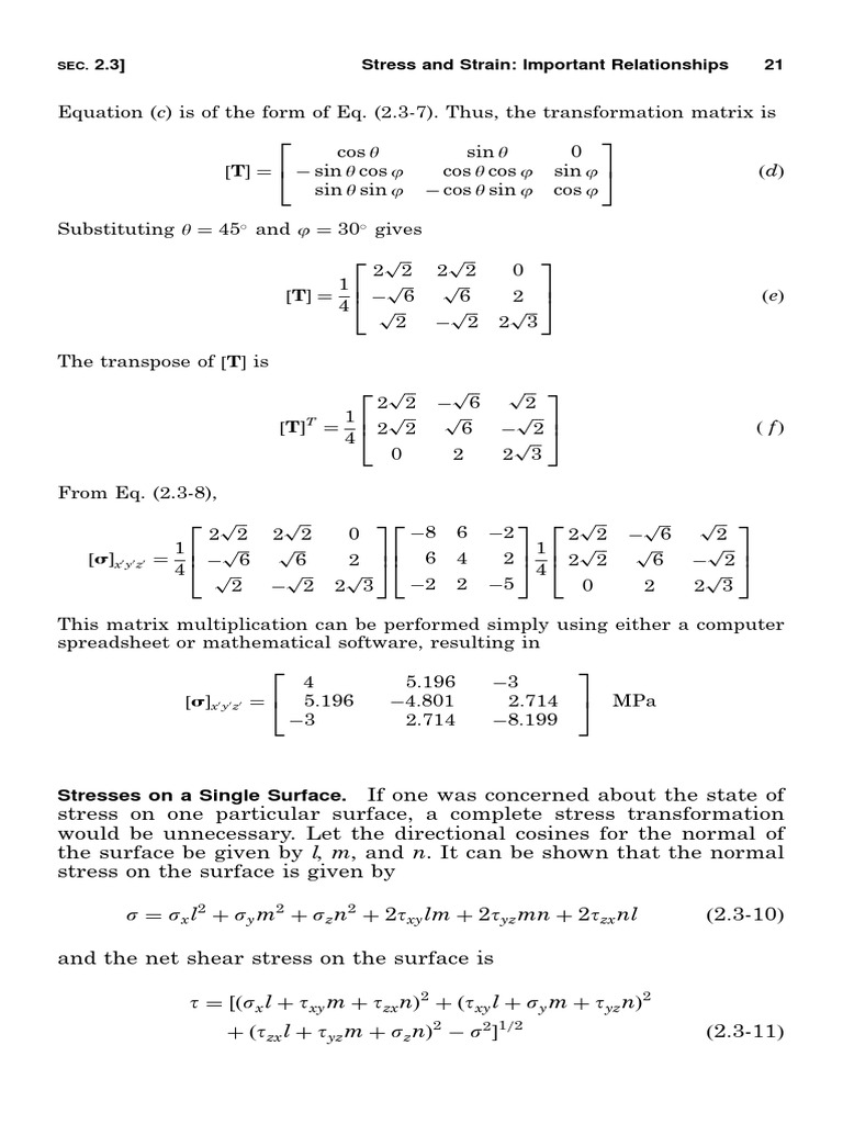 Roark's Formula 0 30 | PDF | Trigonometric Functions | Stress (Mechanics)