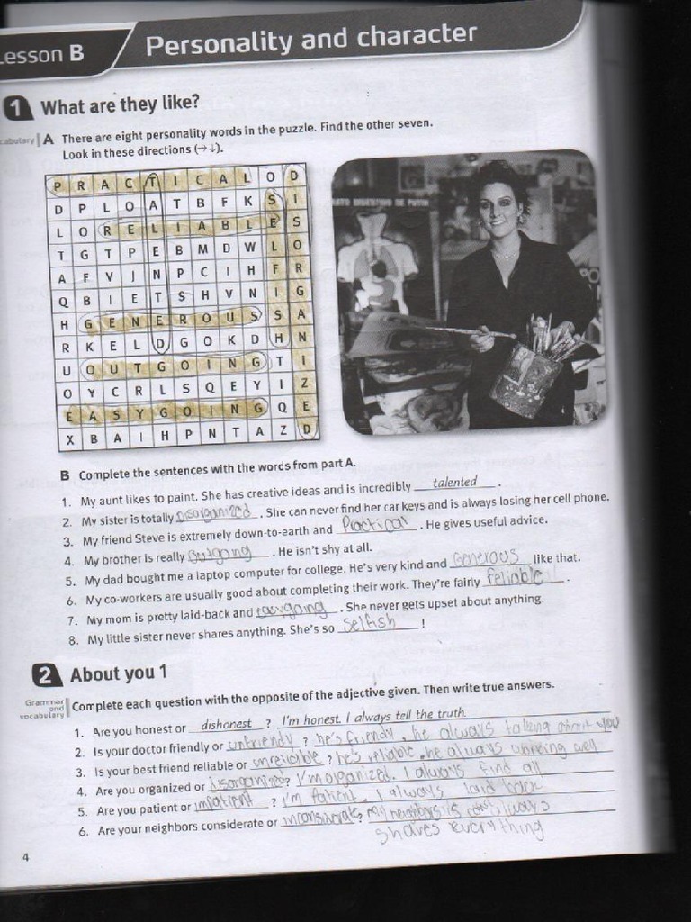 Workbook Lesson B Page 4 and 5 PDF | PDF