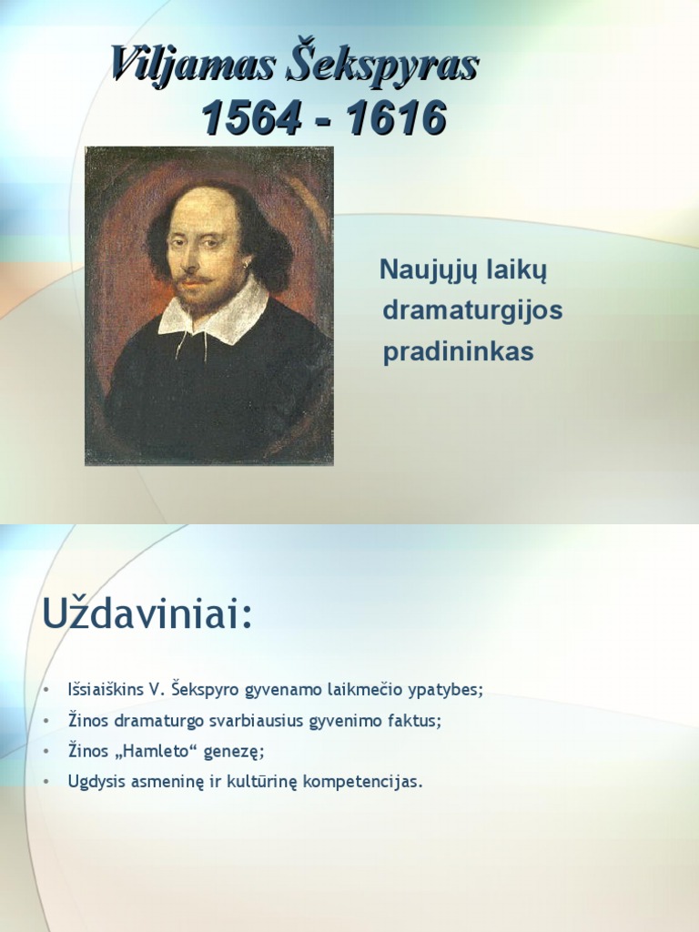 Viljamas-Šekspyras Hamletas | PDF