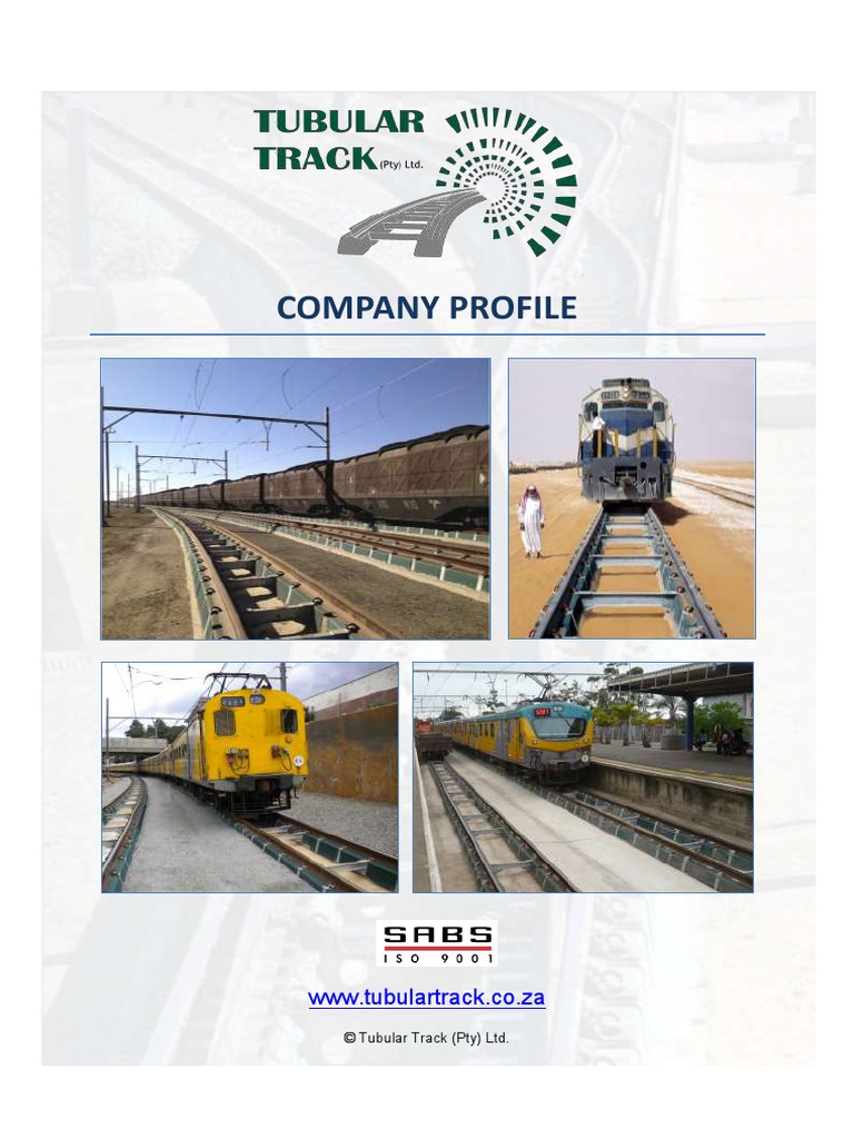 Tubular Track PTY LTD Profile | PDF | Track (Rail Transport) | Railway