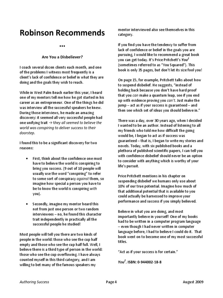 You2 by Price Pritchett Gaining Confidence in Your Goals PDF | PDF | Books