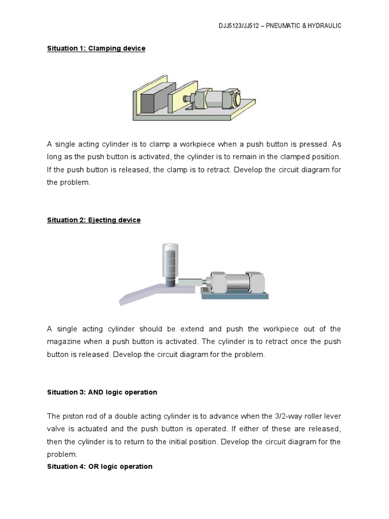 Soalan Lab Pneumatik 1 | PDF | Actuator | Valve
