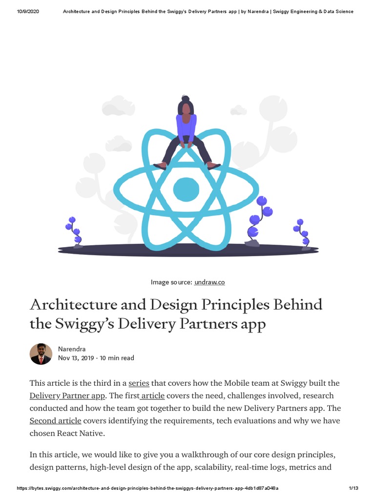 Swiggy Delivery App Design Principles | PDF | Computing | Software