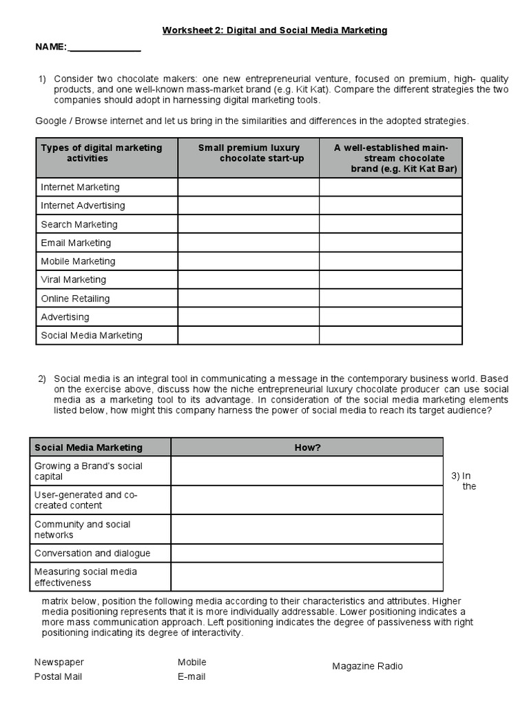 Digital Marketing Strategies for Chocolatiers | PDF | Digital Marketing ...