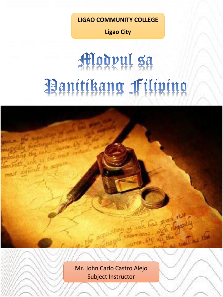 Week 3 Module 3 Panitikang Filipino | PDF