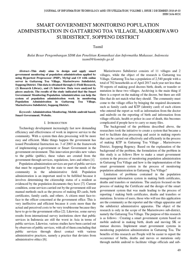 Smart Government Monitoring Population A E46d7ec4 | PDF | My Sql ...